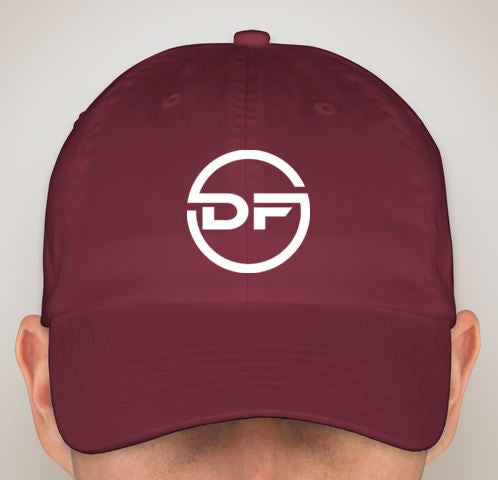 DF Ball Cap Maroon w/ DF White Logo – Dictator Fitness